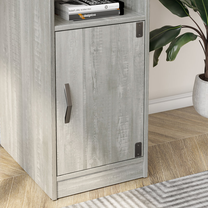 Zipcode Design™ Fulcher Corner Desk with File Cabinet Reversible Desks ... Zipcode Design™ Fulcher Corner Desk with File Cabinet Reversible Desks ...